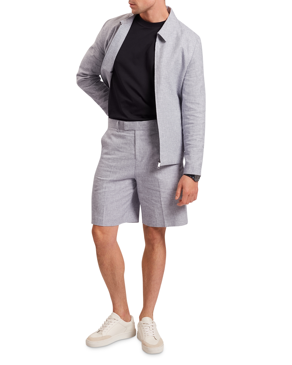 TED BAKER LONDON Slim Fit Linen Shorts